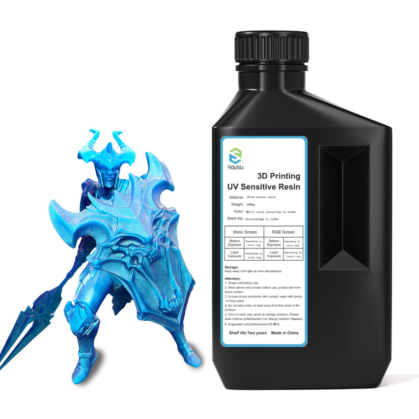 YOUSU 3D Printer Metallic Resin,Fast Curing 3D Resin, Magical Metallic ...